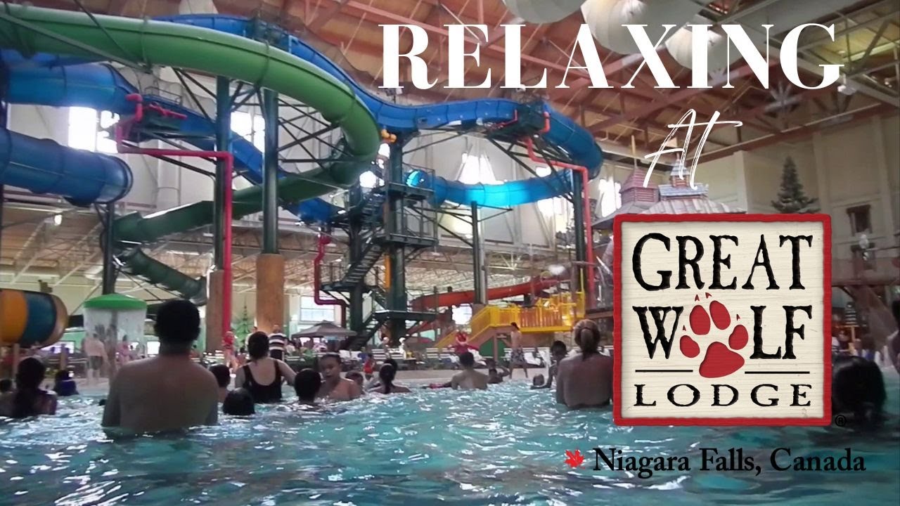 Relaxing In The Wave Pool and Hot Tub At Great Wolf Lodge - YouTube