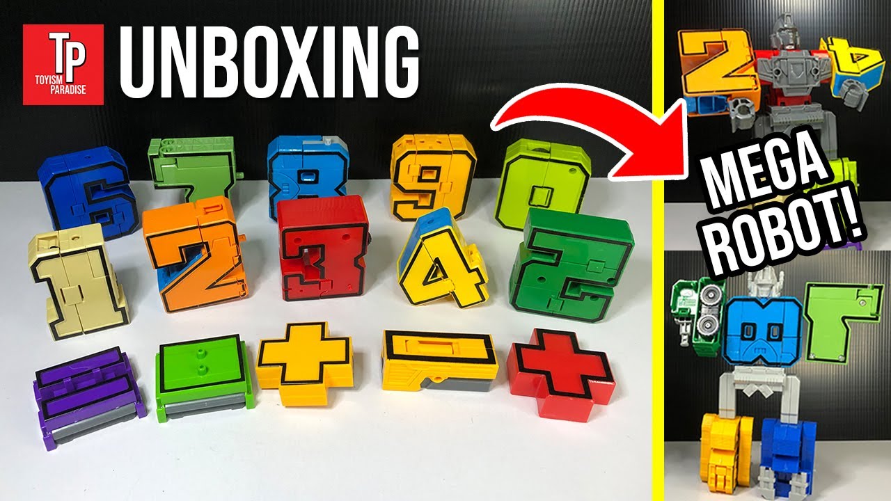 Alphabet Transforming Robot Unboxing And Combined To Transform Into ...