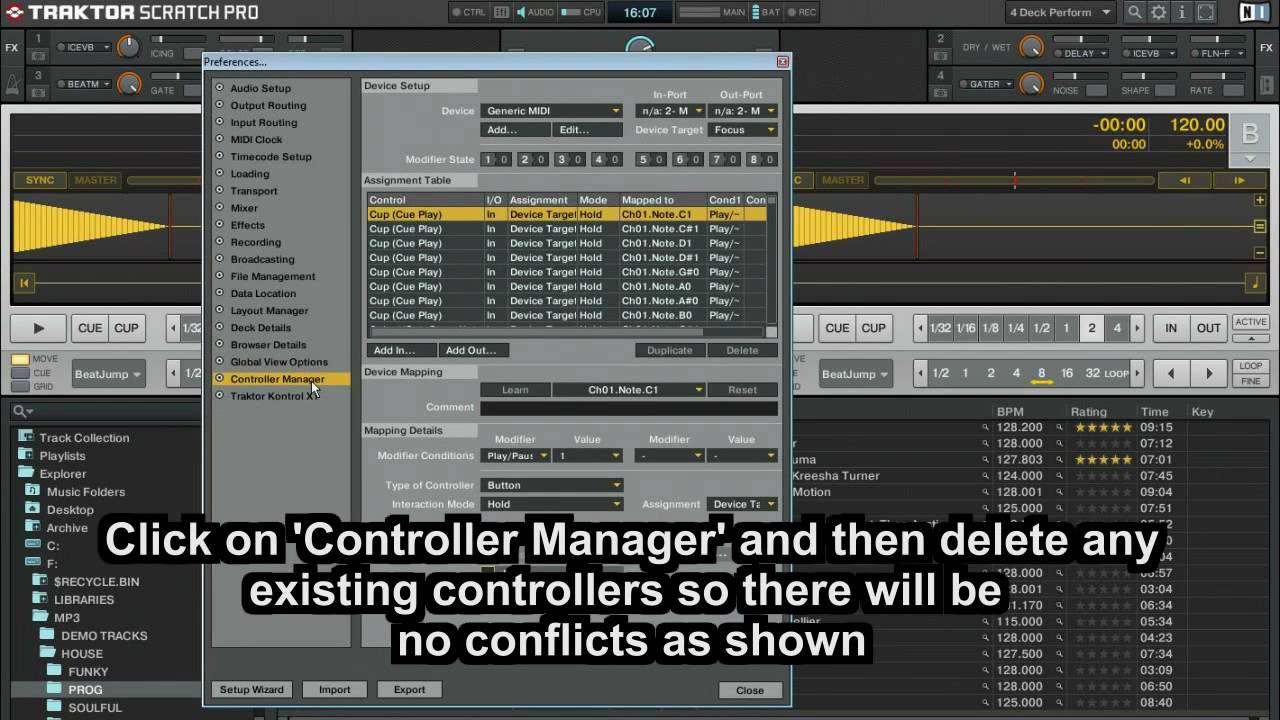 Importing Midi Controller Settings File .TSI into Traktor Pr - YouTube