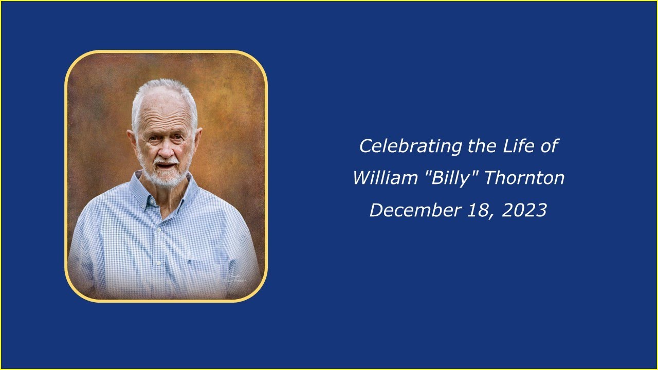 William Thornton Memorial Service - YouTube
