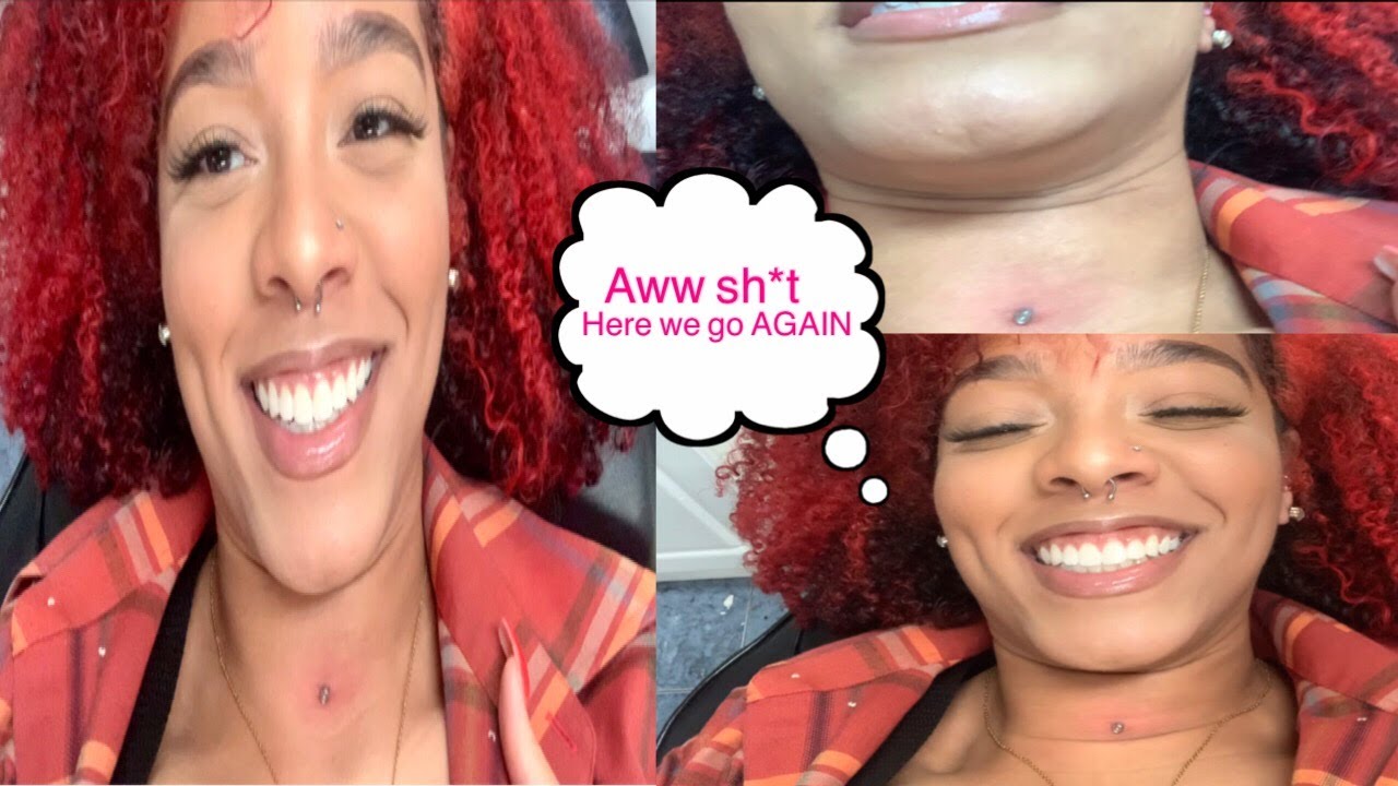 Neck Dermal Removal and Repiercing - YouTube