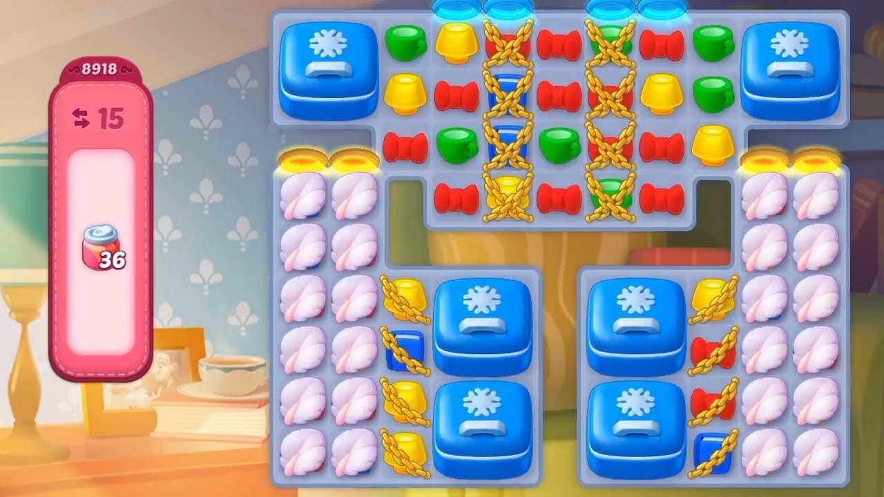 homescapes level 8918 | homescapes super hard level - YouTube