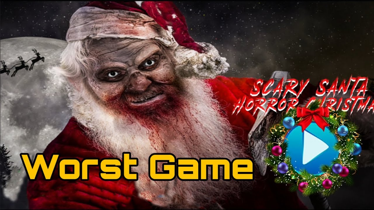 The WORST Horror Game SCARY SANTA HORROR CLOWN - YouTube