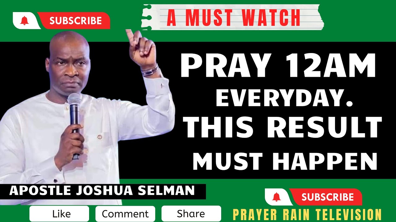 Please HIT THE SUBSCRIBE BUTTON FOR MORE MESSAGES. APOSTLE JOSHUA - THE MYSTERY MIDNIGHT PRAYERS ...