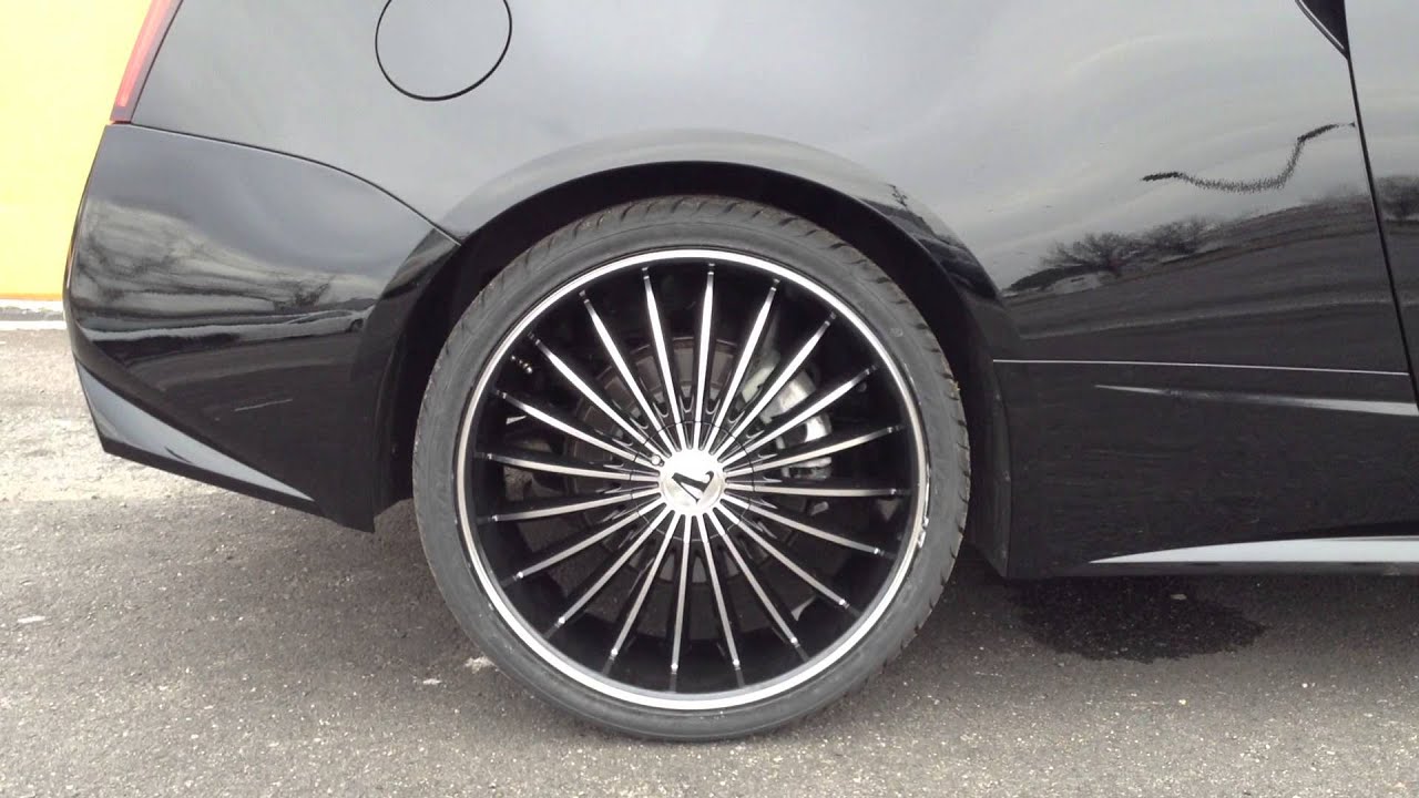 22" Velocity VW-11 on a Cadillac CTS Coupe @ RimTyme of Hampton - YouTube