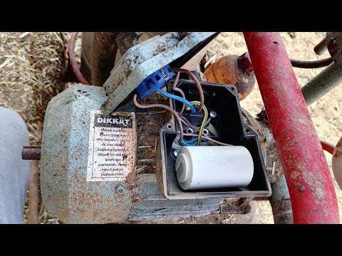 Süt sağma makinesi Elektrik kablo bağlantısı,Ana sargı ve yardımcı sargı,kondansatör nasıl bağlanır.