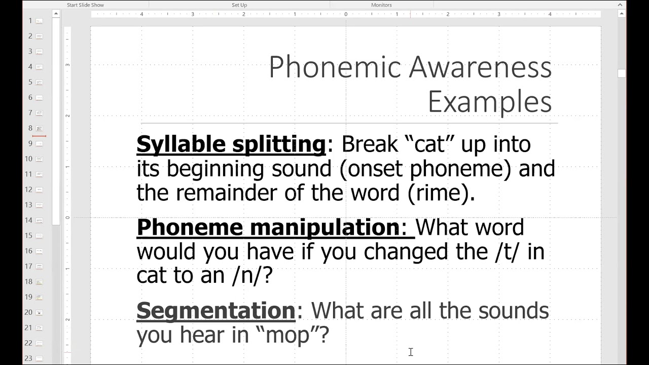 PA and phonics - YouTube