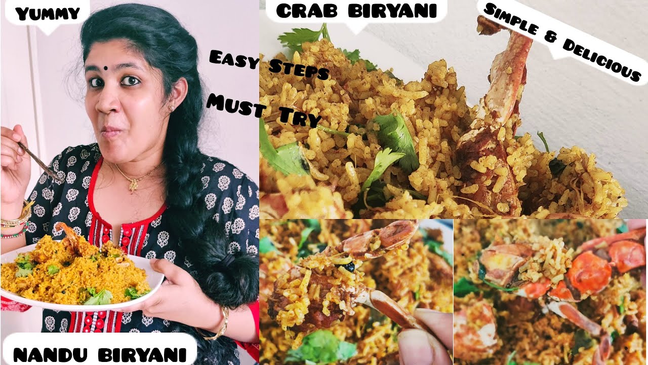 How to make Crab Biryani| Crab Biryani in Tamil | Nandu Biryani ...