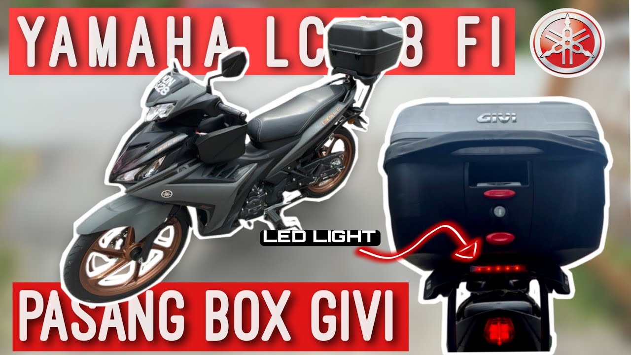 LC135 V8 FI | DIY PASANG BOX DAN HEAVY DUTY RACK WITH STOP LIGHT (LED ...