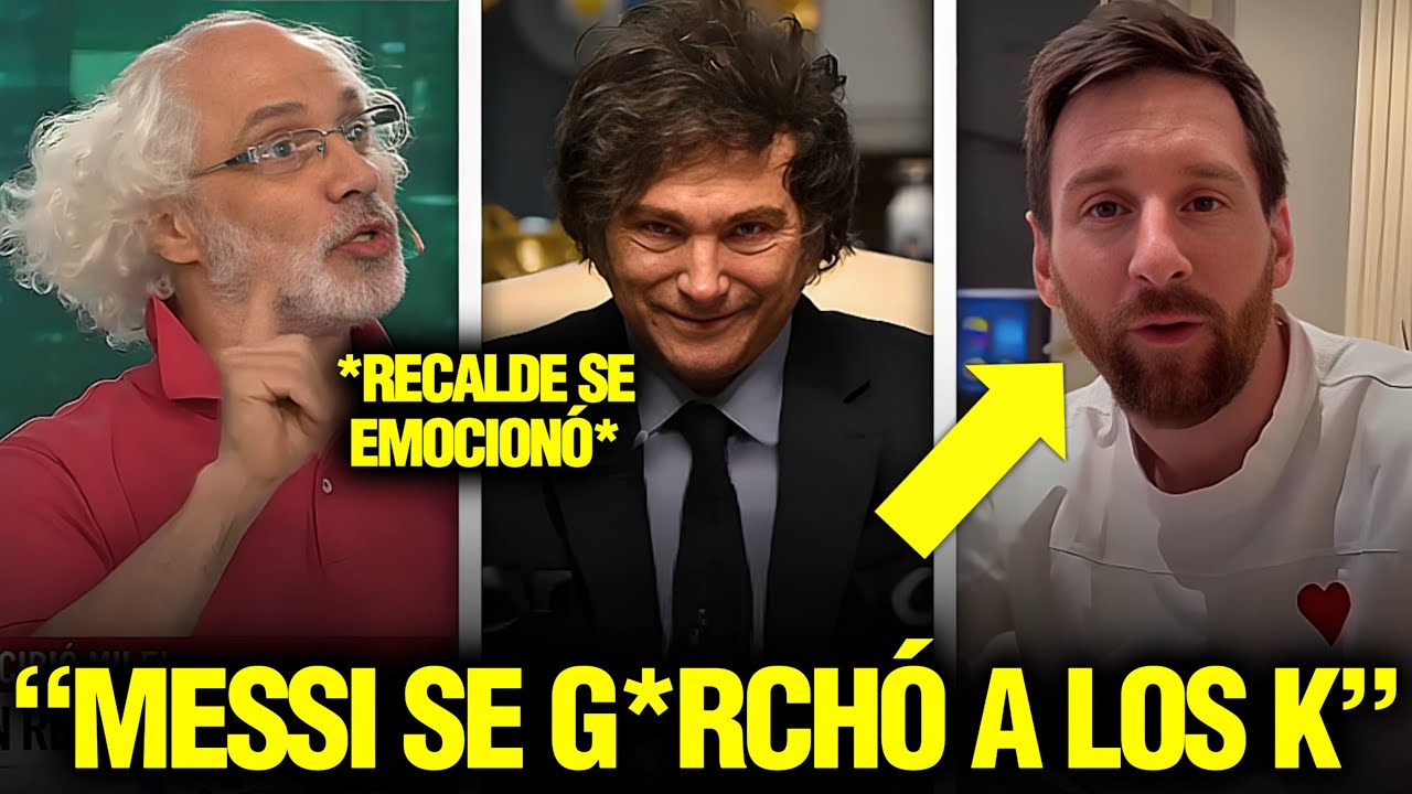 RECALDE ESTALLÓ CONTRA LOS ZURDOS TRAS EL REGALO DE MESSI A MILEI - YouTube
