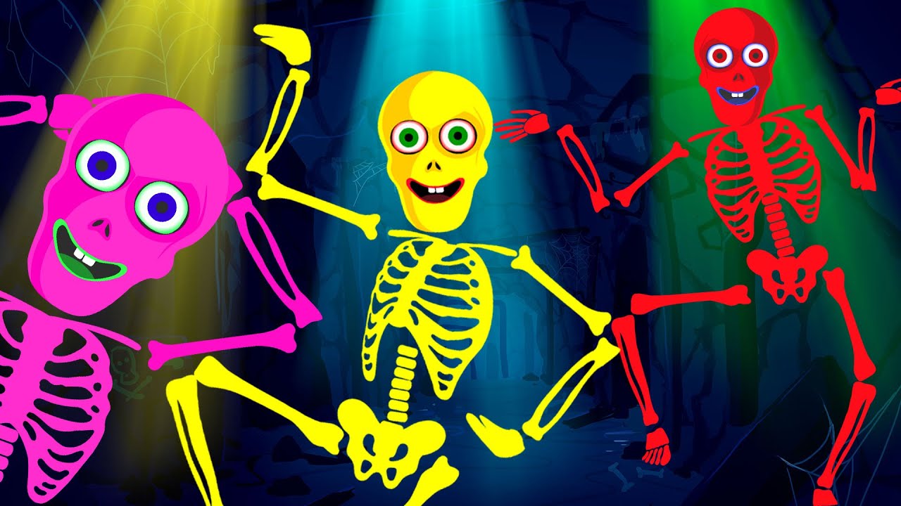 Skeletons Dancing In The Party | Halloween Song + Spooky Scary Nursery ...