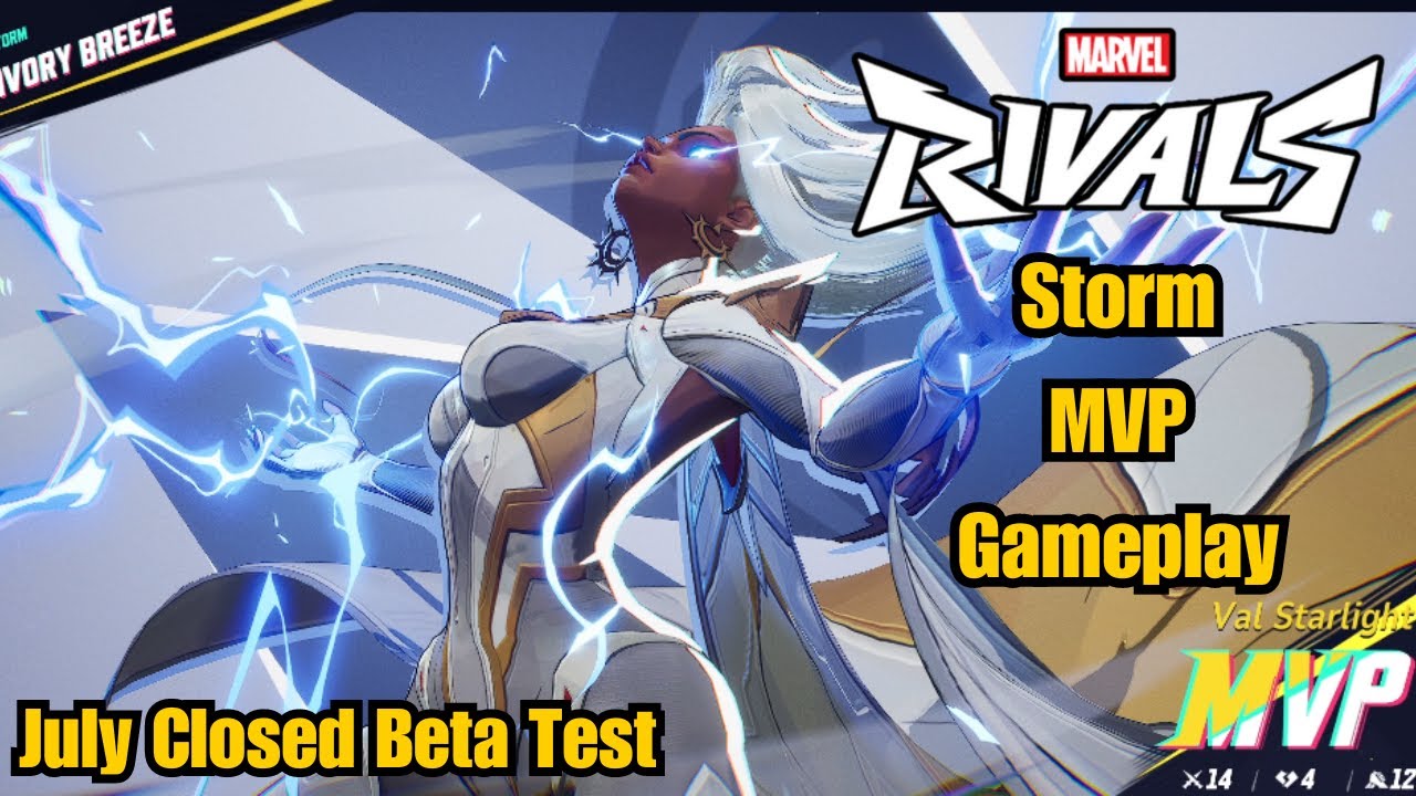 Storm MVP Gameplay | Marvel Rivals | July Closed Beta Test - YouTube