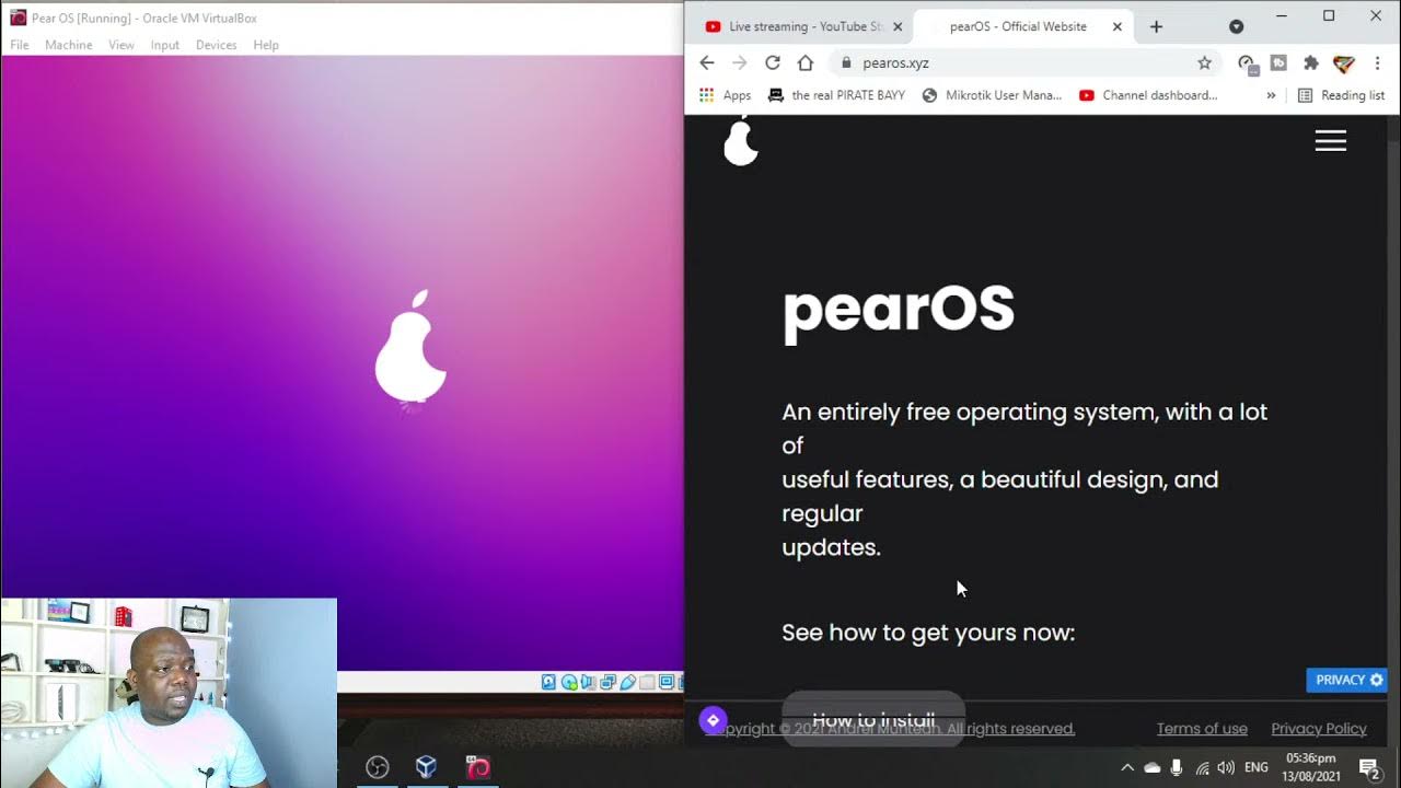 How to Install Pear OS Monterey On VirtualBox - YouTube