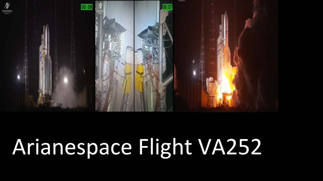 Arianespace Flight VA252 – JCSAT-17 and GEO-KOMPSAT-2B (Liftoff) - YouTube