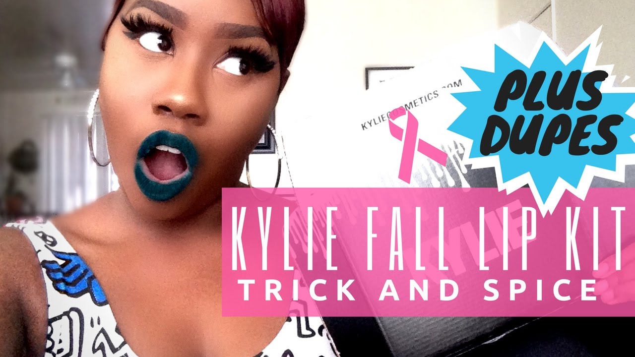 Kylie Cosmetics Trick and Spice Lip Kits Review | Dupes | Dark Skin ...