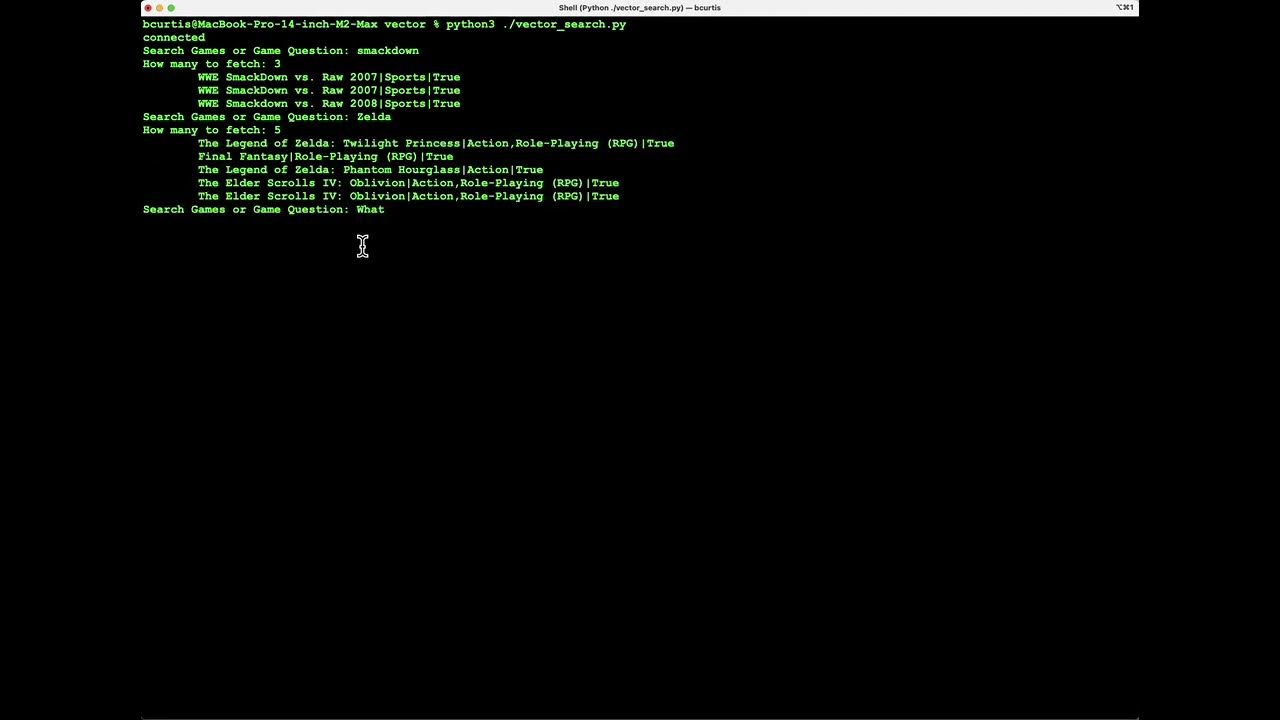 Oracle Vector Search Example - YouTube
