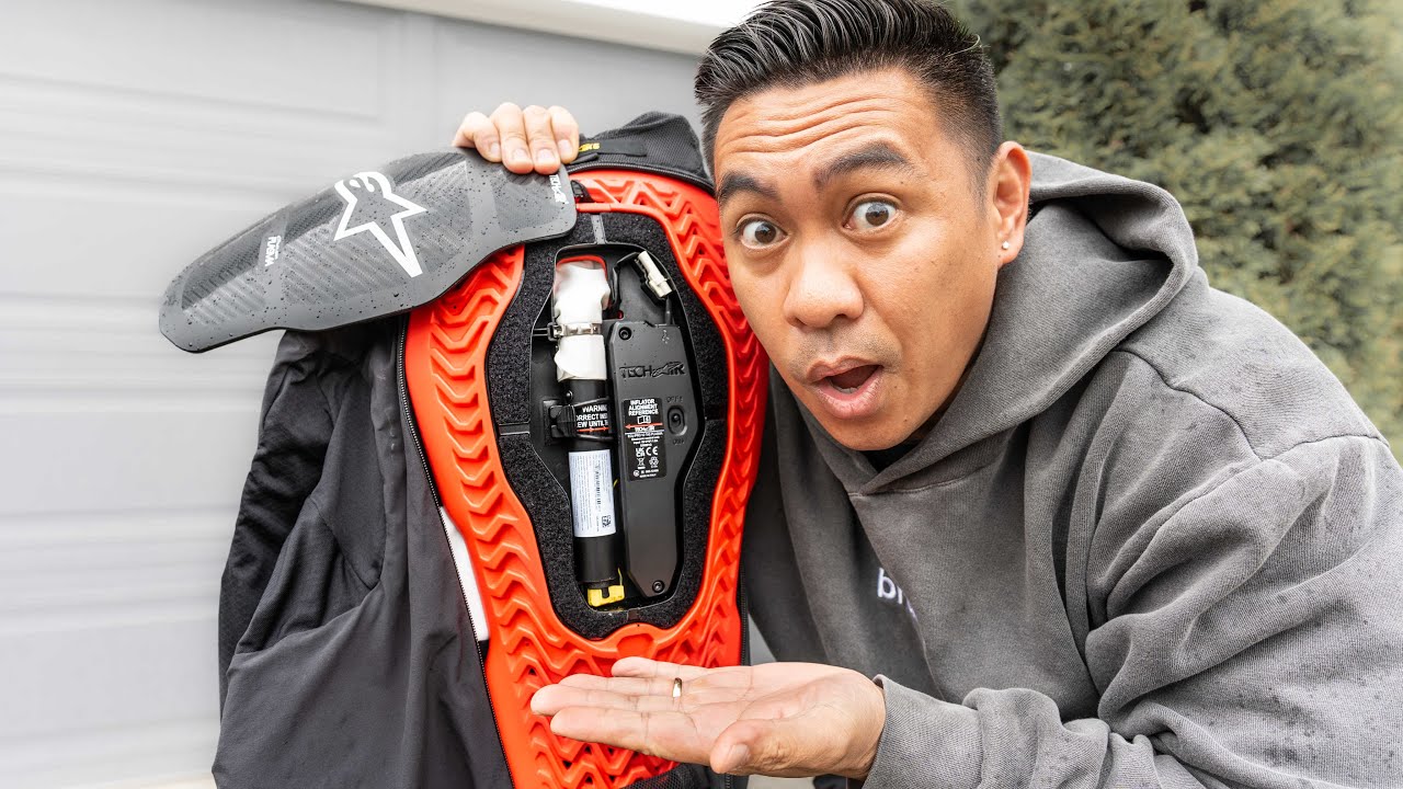 The best Motorcycle Airbag system ever - Alpinestars Tech Air 5 Plasma ...