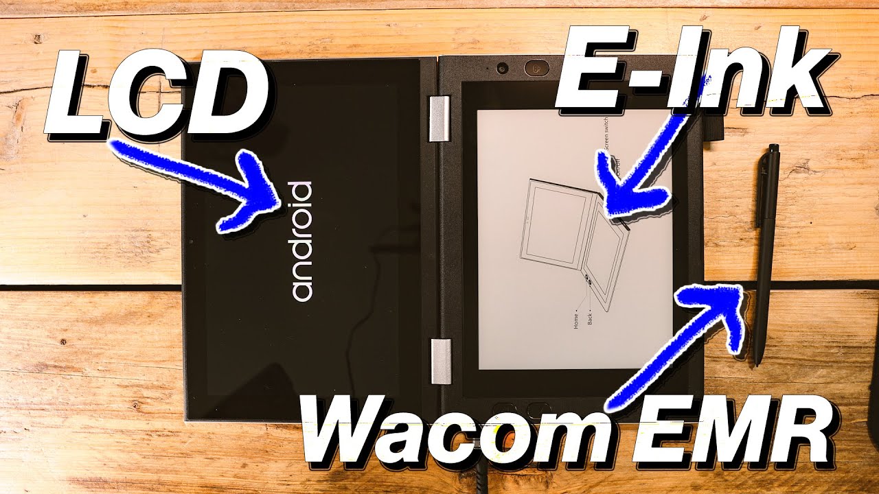 A Dual Screen LCD and E-Ink Tablet! - YouTube