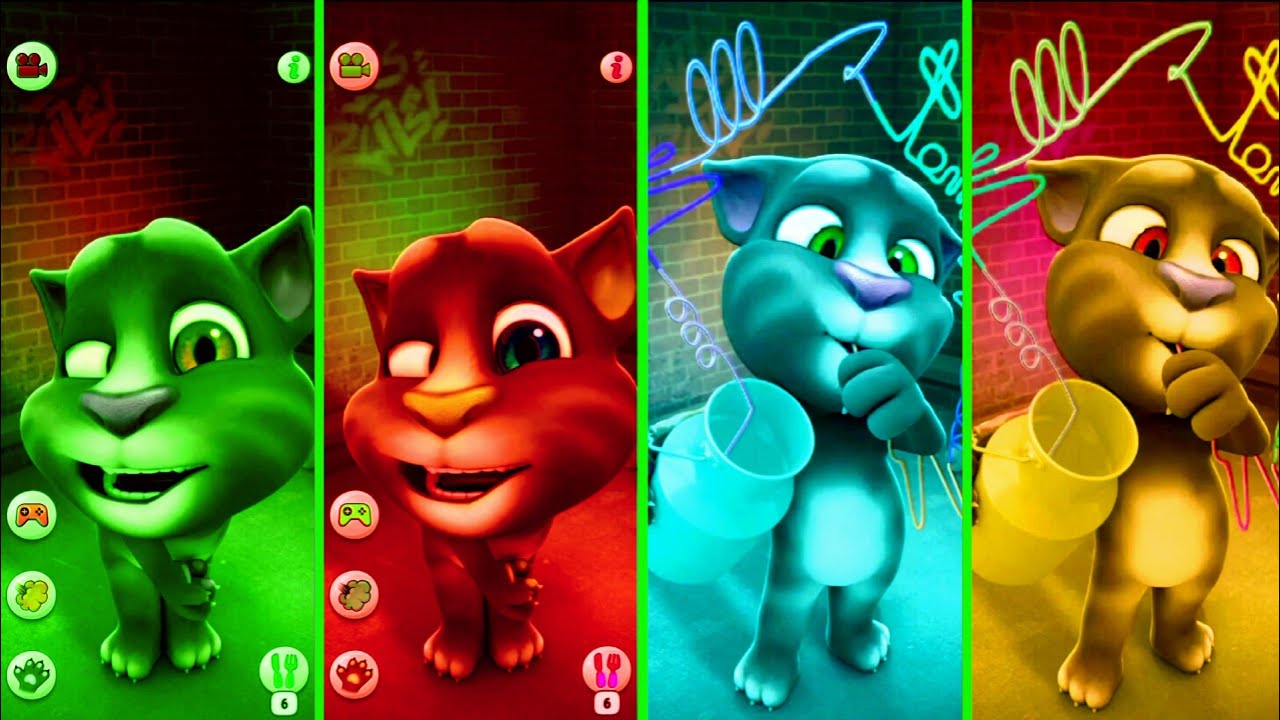 MY Talking Tom -- Colors MOVEMENT FUNNY -- Mobile Gameplay Part 443 ...