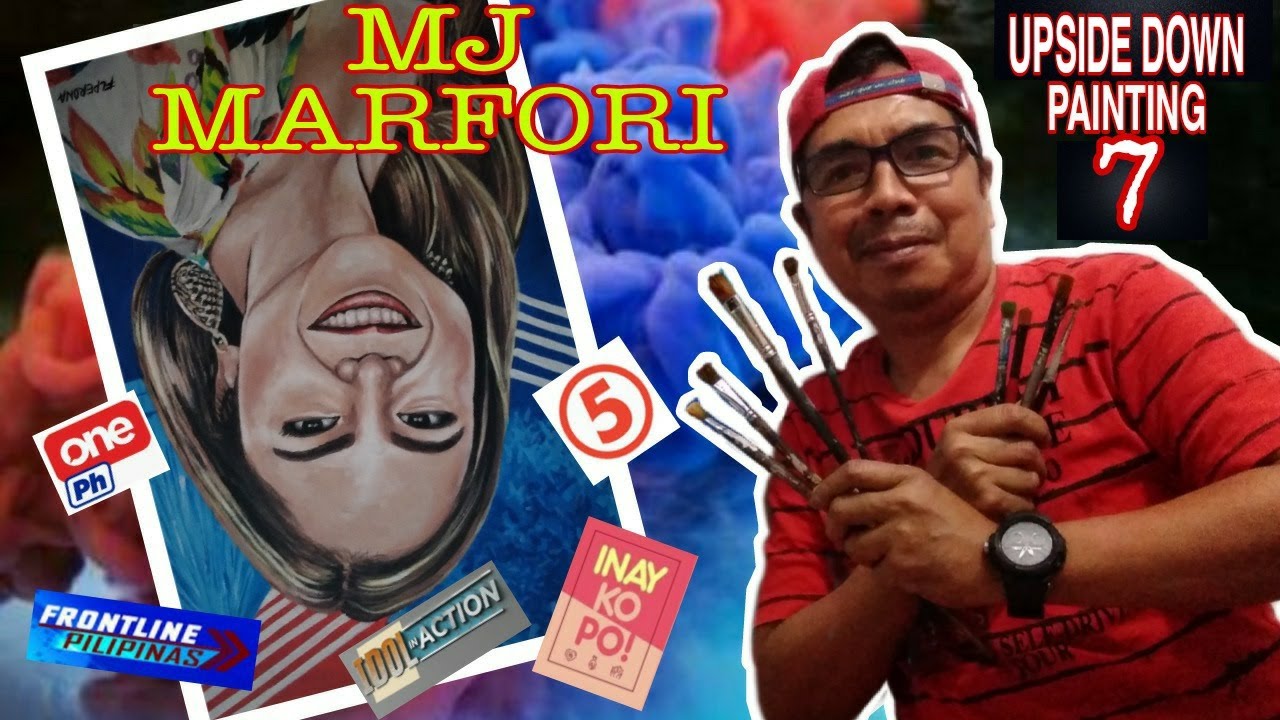 Ms. MJ MARFORI/TV Host/Upside Down Painting - YouTube
