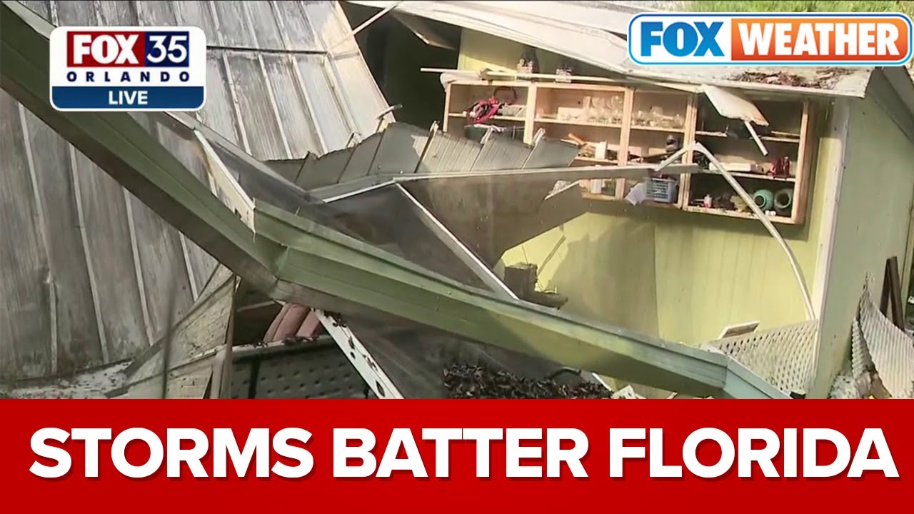 Large Hail Causes Damage to Homes, Cars in Melbourne, Florida - YouTube