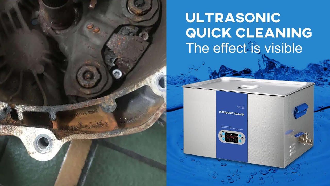 LCD Display Digital Ultrasonic Tank Cleaner 22Liter - YouTube