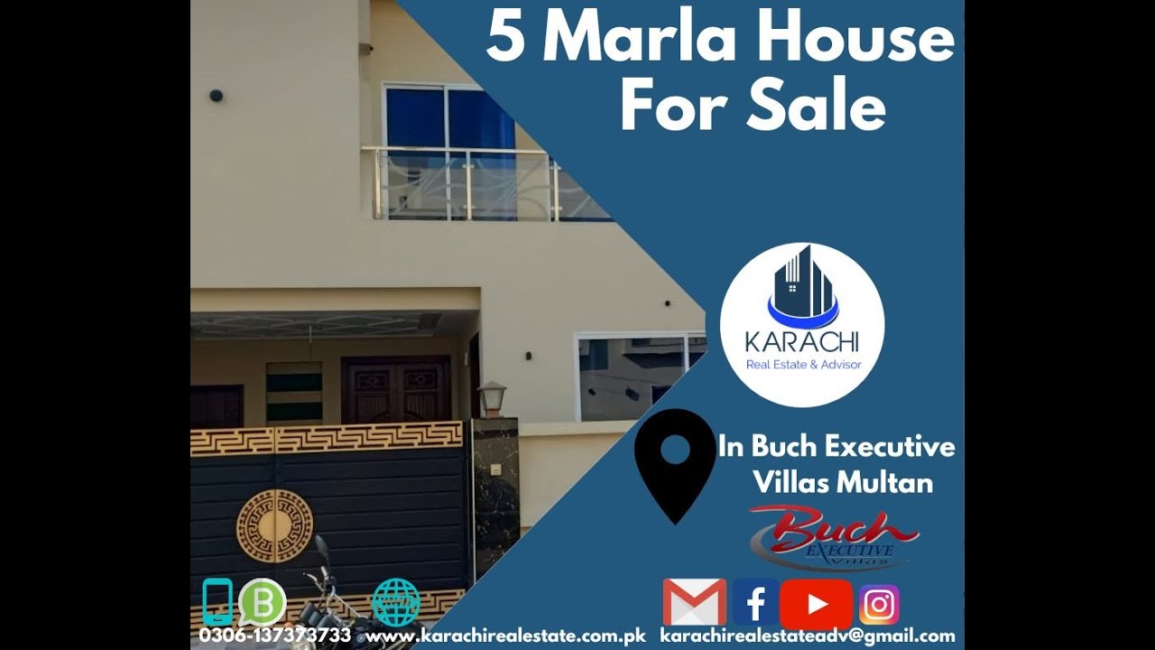 Buch Villas Multan 5 Marla Brand New Luxury House for Sale - YouTube