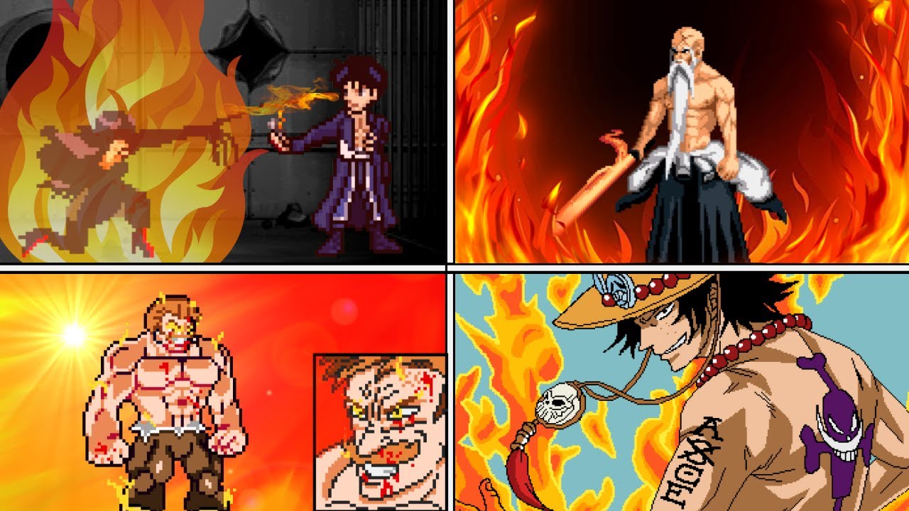 THE BEST FIRE POWER USERS IN ANIME - MUGEN - YouTube