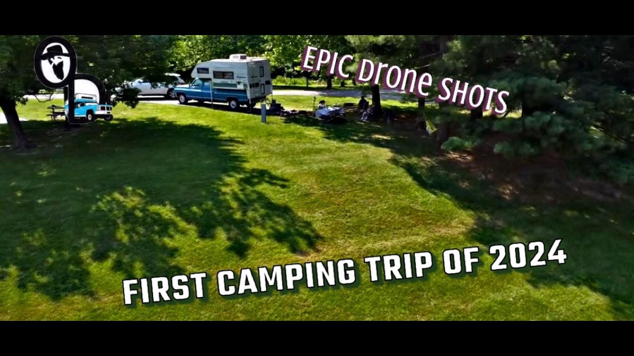 EPIC Drone shots from Our First Camping Trip of 2024! - YouTube