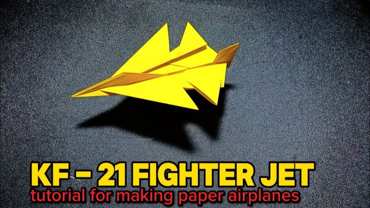 How to Make a Fighter JET - The newest paper airplane is very easy 2024 ...