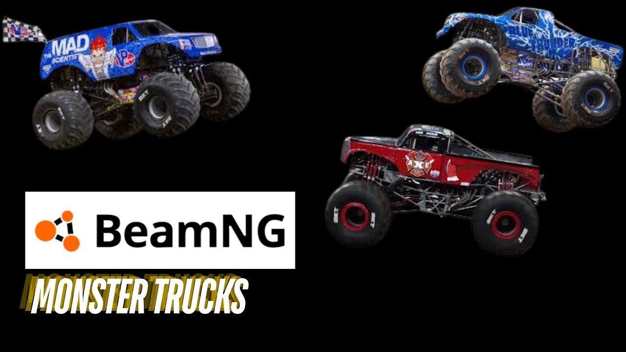 Monster jam in beam ng. drive 3 - YouTube