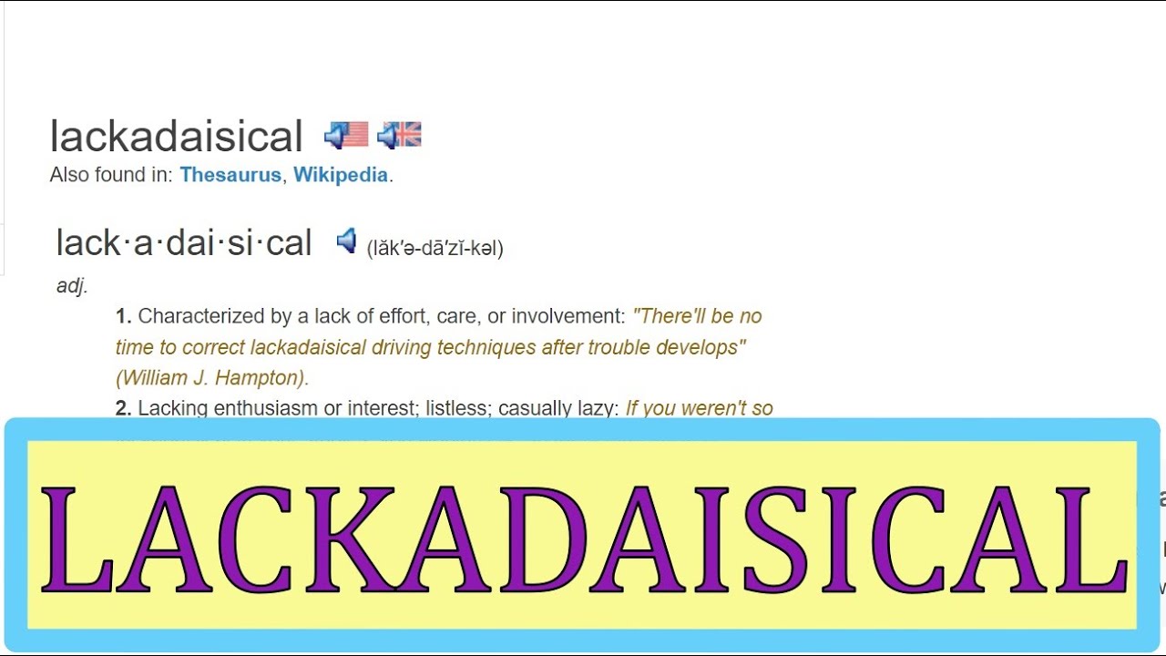 Полезные слова для Duolingo, IELTS, TOEFL. *LACKADAISICAL* - YouTube