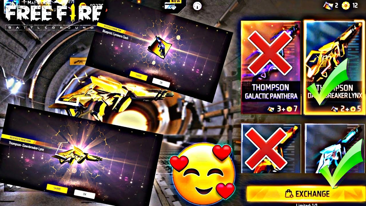 FF IS BEST THOMPSON GUN SKIN ! NEW INCUBATOR EVENT FREE FIRE || FF MAX ...