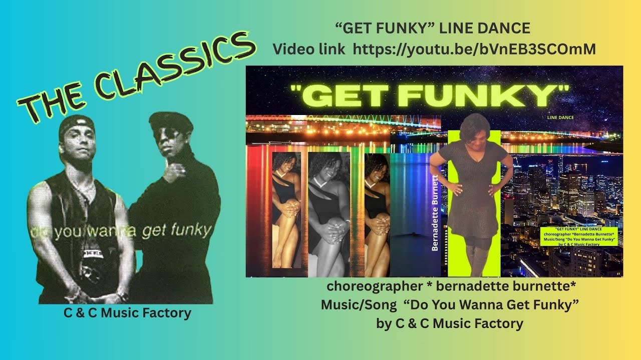 "GET FUNKY" LINE DANCE (CLASSIC💥), performed by Chocolate Platinum, Mz ...