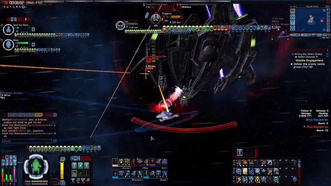 Star Trek Online - PVP Arena - T6 Pathfinder/Intrepid - Warship Voyager ...
