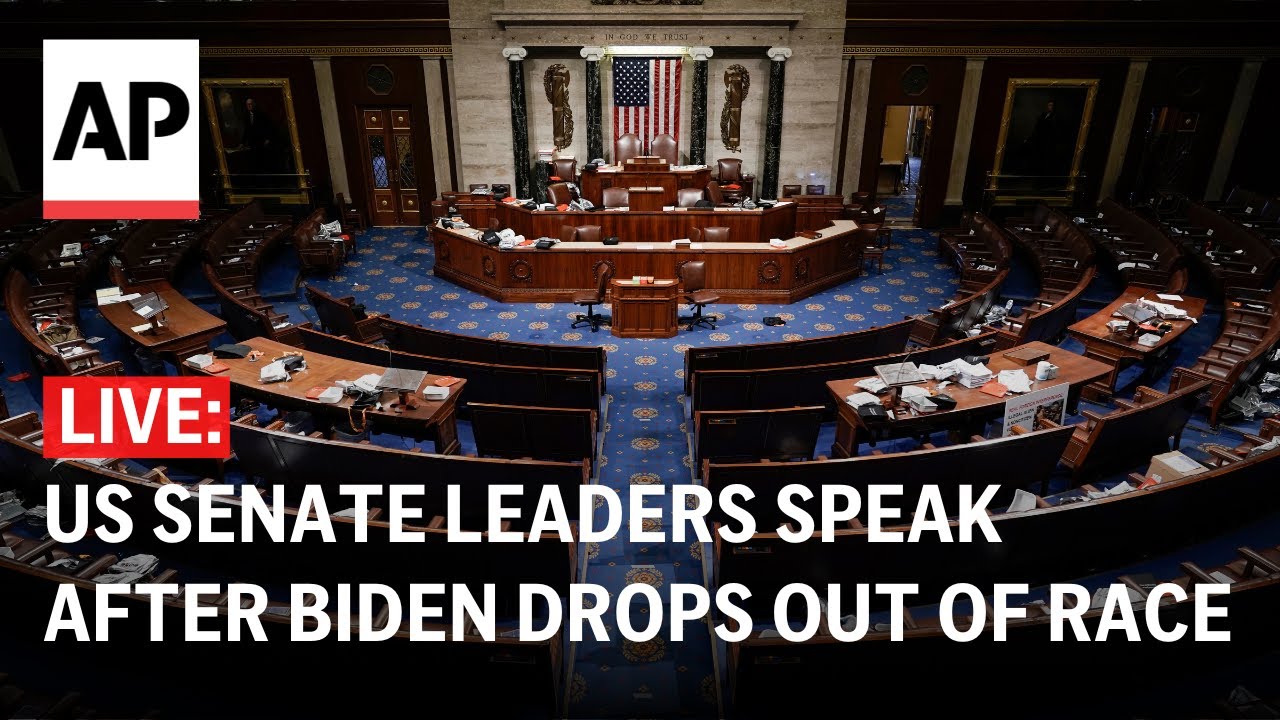 LIVE: US Senate leaders deliver remarks after Biden drops out of ...