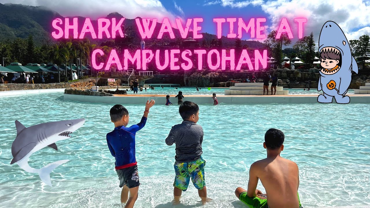 Fun Swimming Time at Shark Wave at Campuestohan Highland Resort ...
