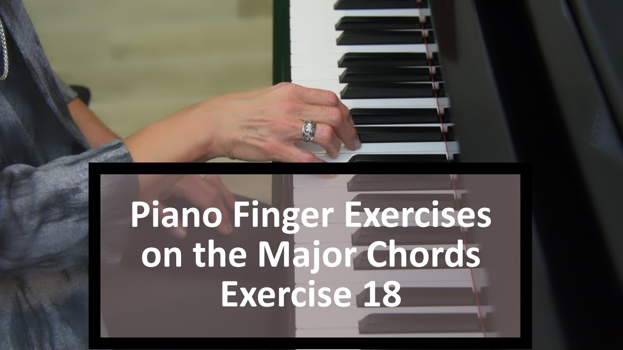 Piano Finger Exercise #18 on the Major Chords, Second Inversion-RH ...