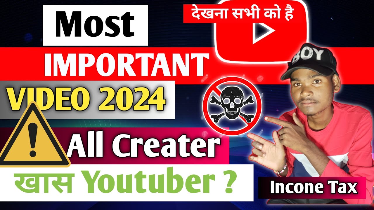 Youtube income tax | Most Important Video For Every Youtubers | youtube ...