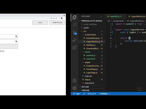 46 Logging Out In Custom Hooks || Full Stack React Development - YouTube