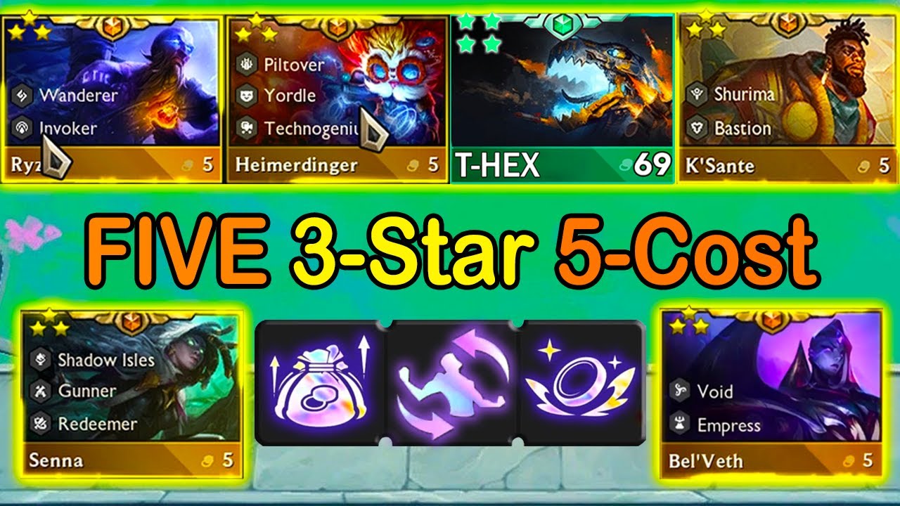 I Got Five 3 Star 5 Cost Units In 1 Game ⭐⭐⭐ Tft Set 9 Youtube
