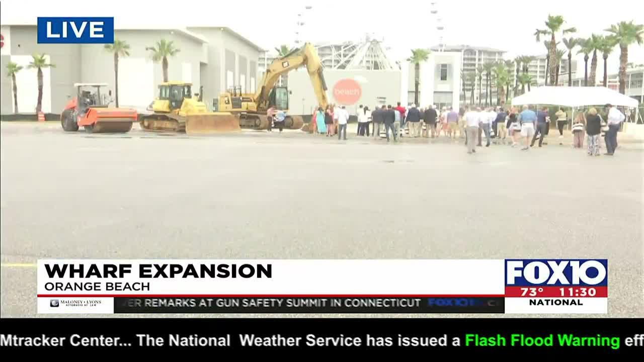 Wharf expansion in Orange Beach - YouTube