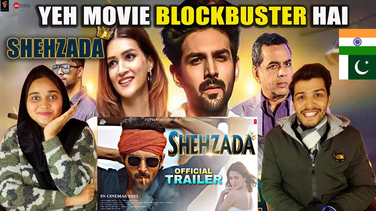 Pakistani Reaction on Shehzada Official Trailer | Kartik Aaryan, Kriti Sanon | Rohit Dhawan ...