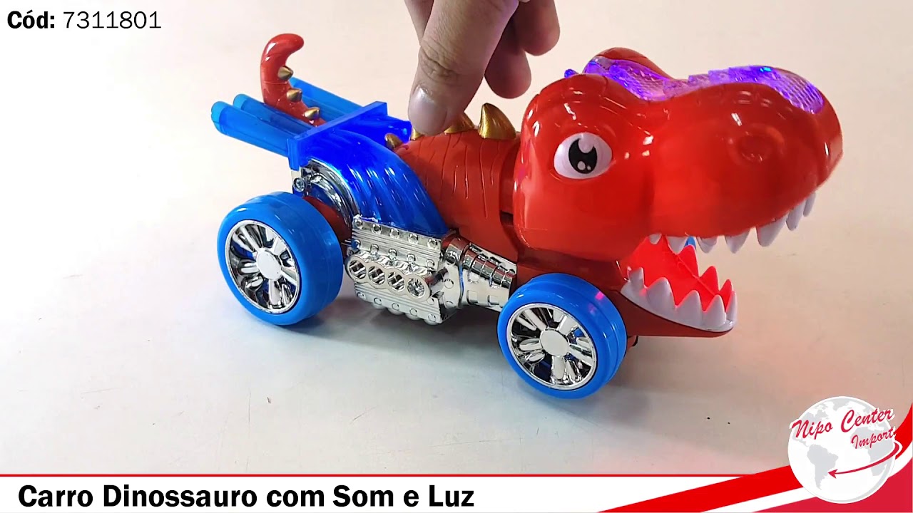 Carro Dinossauro com Luz e Som - Nipo Center - YouTube