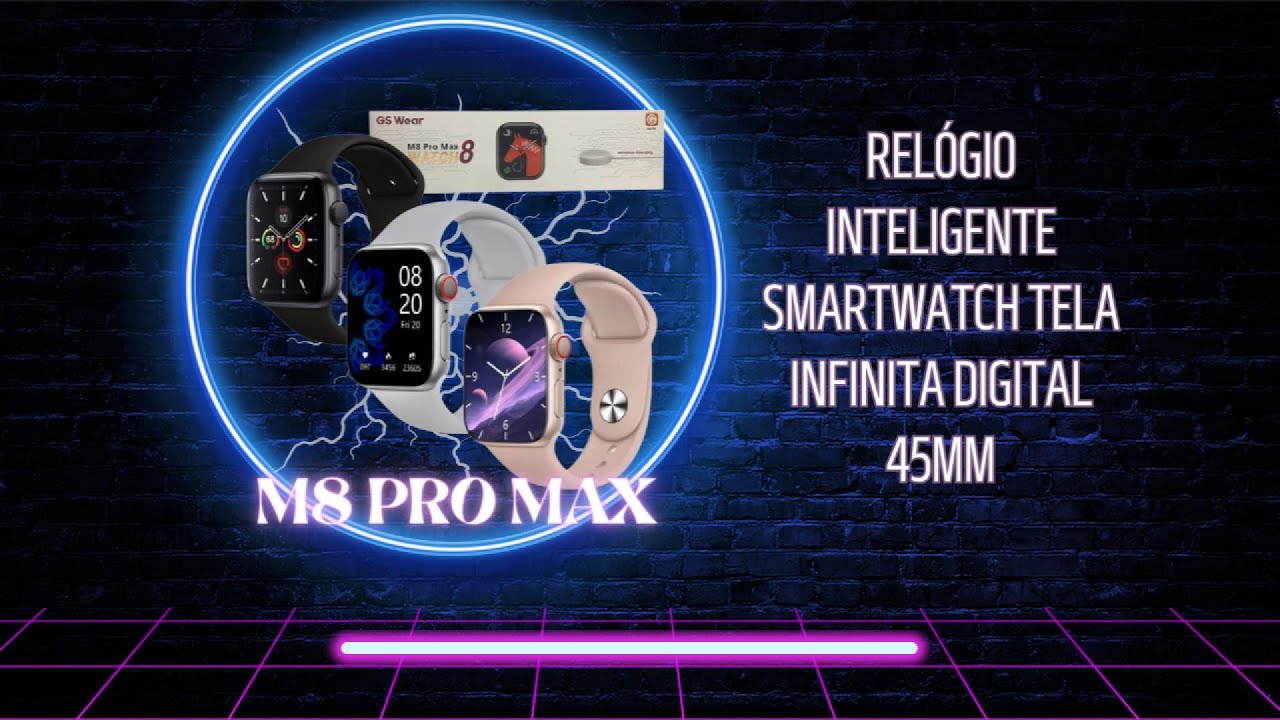 relogio smart M8 pro max - YouTube