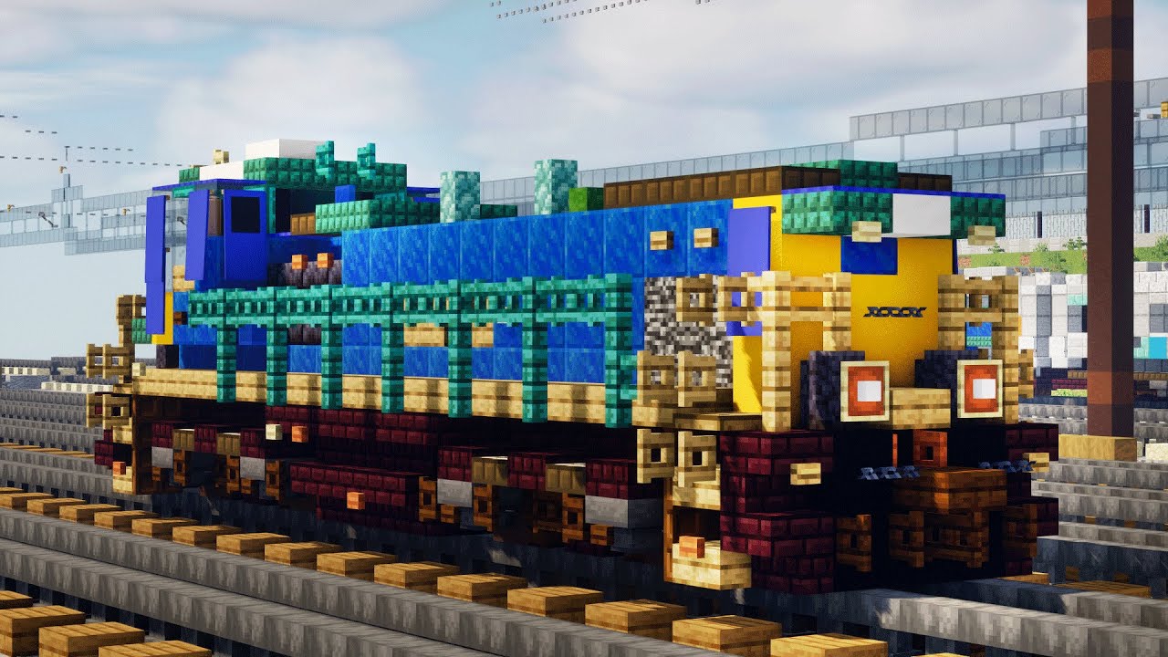 Minecraft CSX MP15AC Switcher Train Tutorial - YouTube