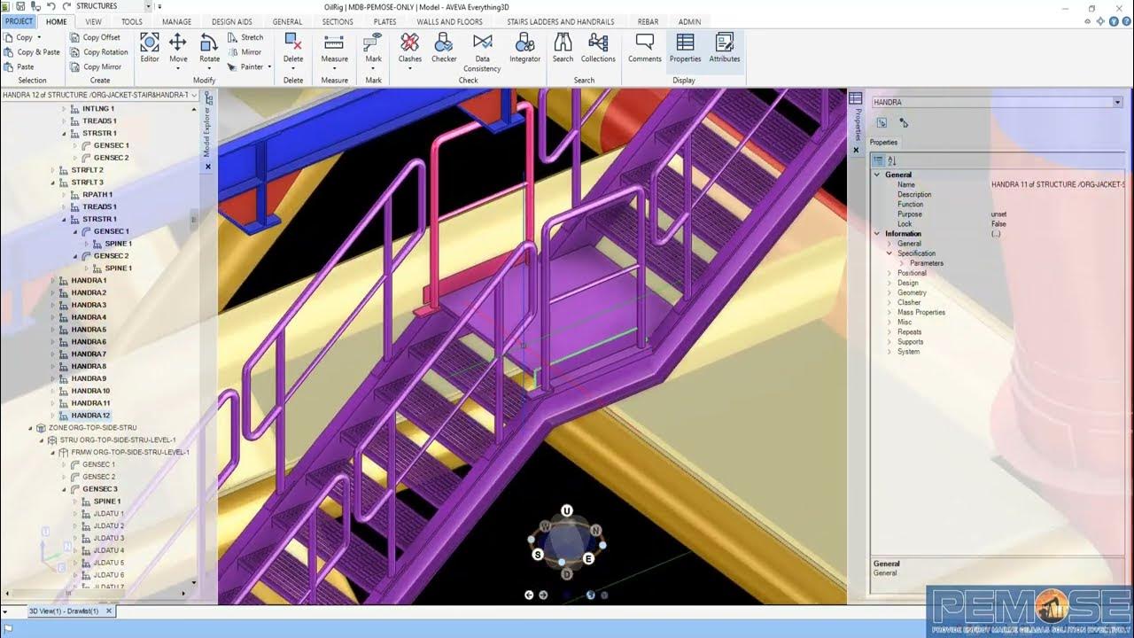 Aveva E3D - How to create a stair flight - YouTube