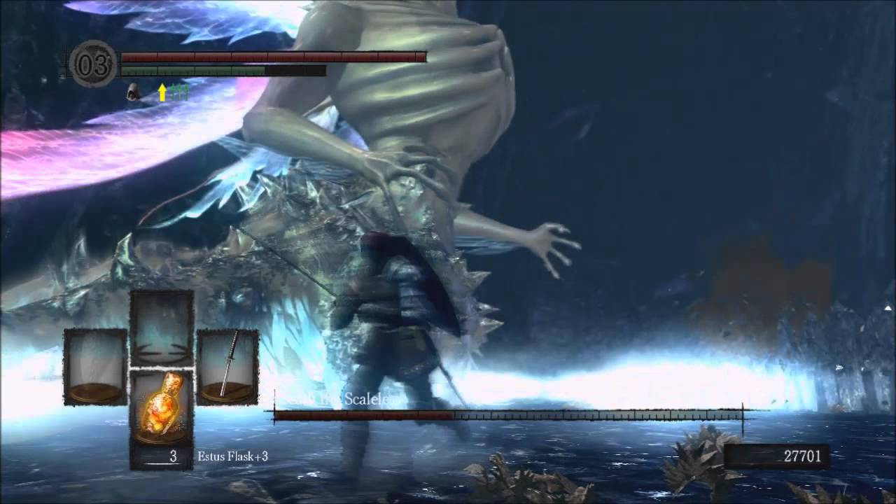 Dark Souls Boss Battle: Seath the Scaleless - YouTube