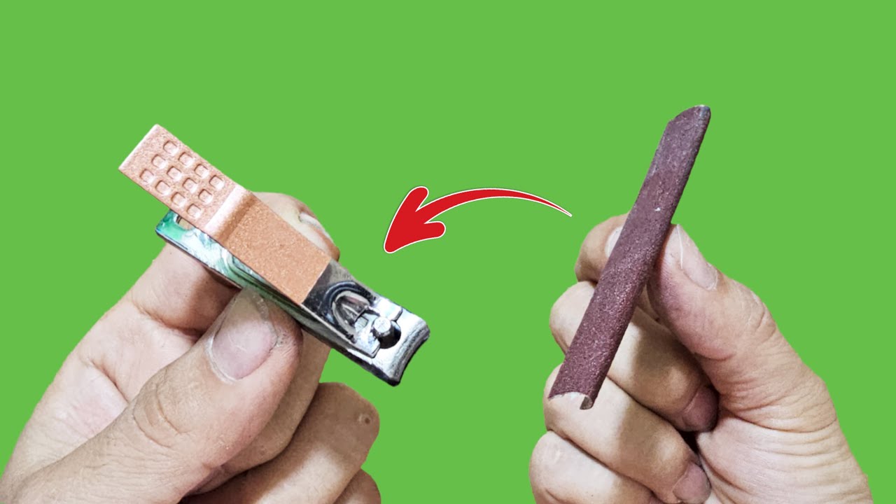 How to sharpen a razor sharp nail clipper ! Razor Sharp - YouTube