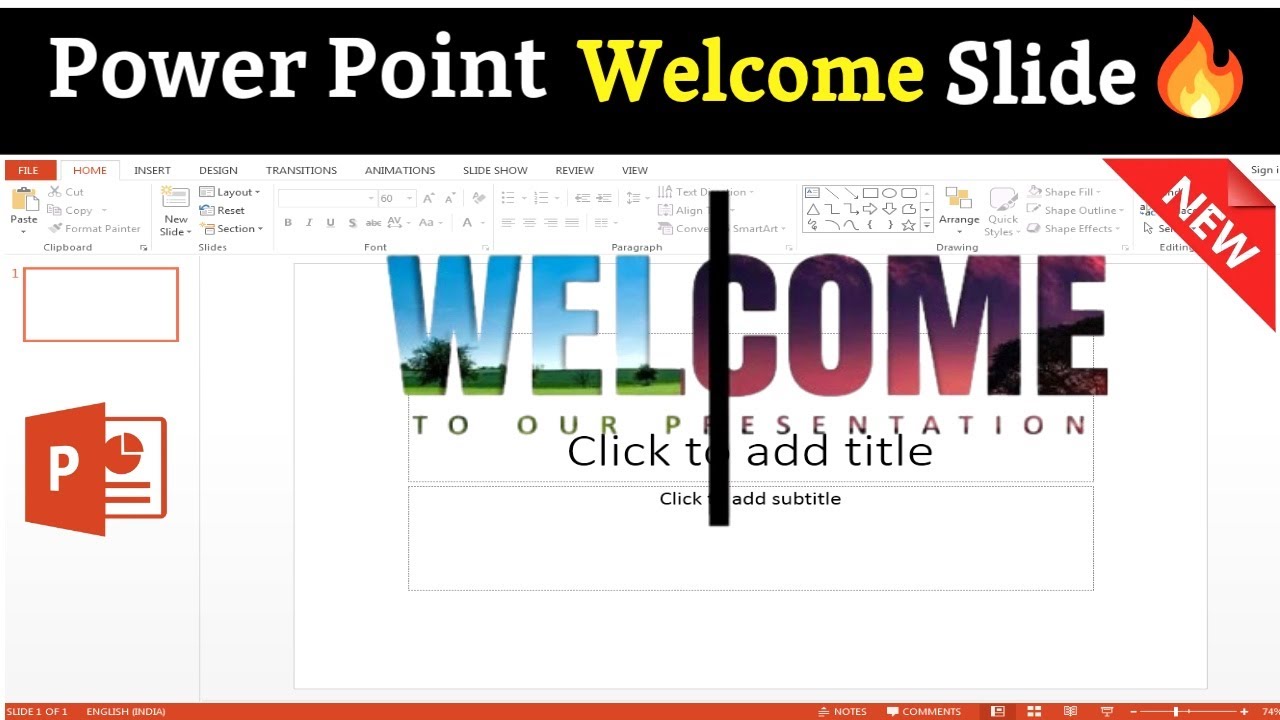 How to Create Animated Welcome Slide in PowerPoint | Power Point ...